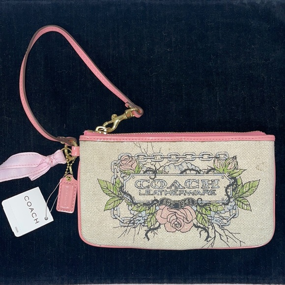 Coach | Bags | Coach Tattoo Wristlet New | Poshmark